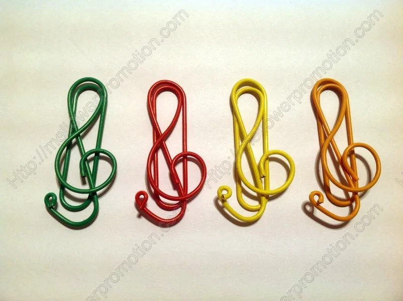(1 dozen/lot,40*15mm) Fancy music note decorative paper clips-in Clips ...