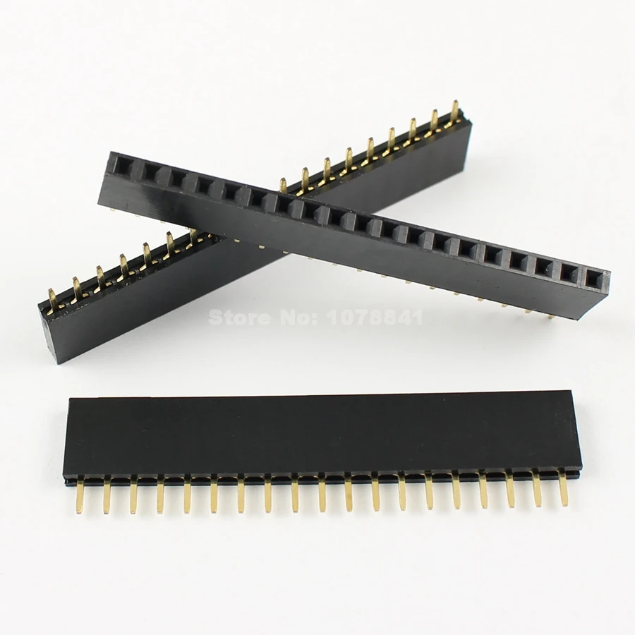 20Pcs 2.54mm Pitch 1x19 Pin 19 Pin Female Single Row Straight Header Strip|pin strip female ...