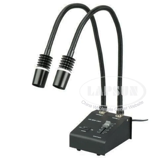 6W-6500K-Dual-LED-Gooseneck-Light-Illuminator-Lamp-Source-For-Industry ...