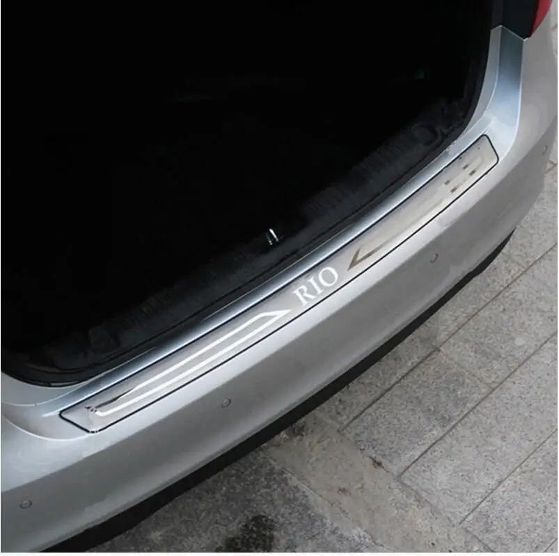 Free Shipping Stainless Steel Inner Rear Bumper Protector Sill Car ...