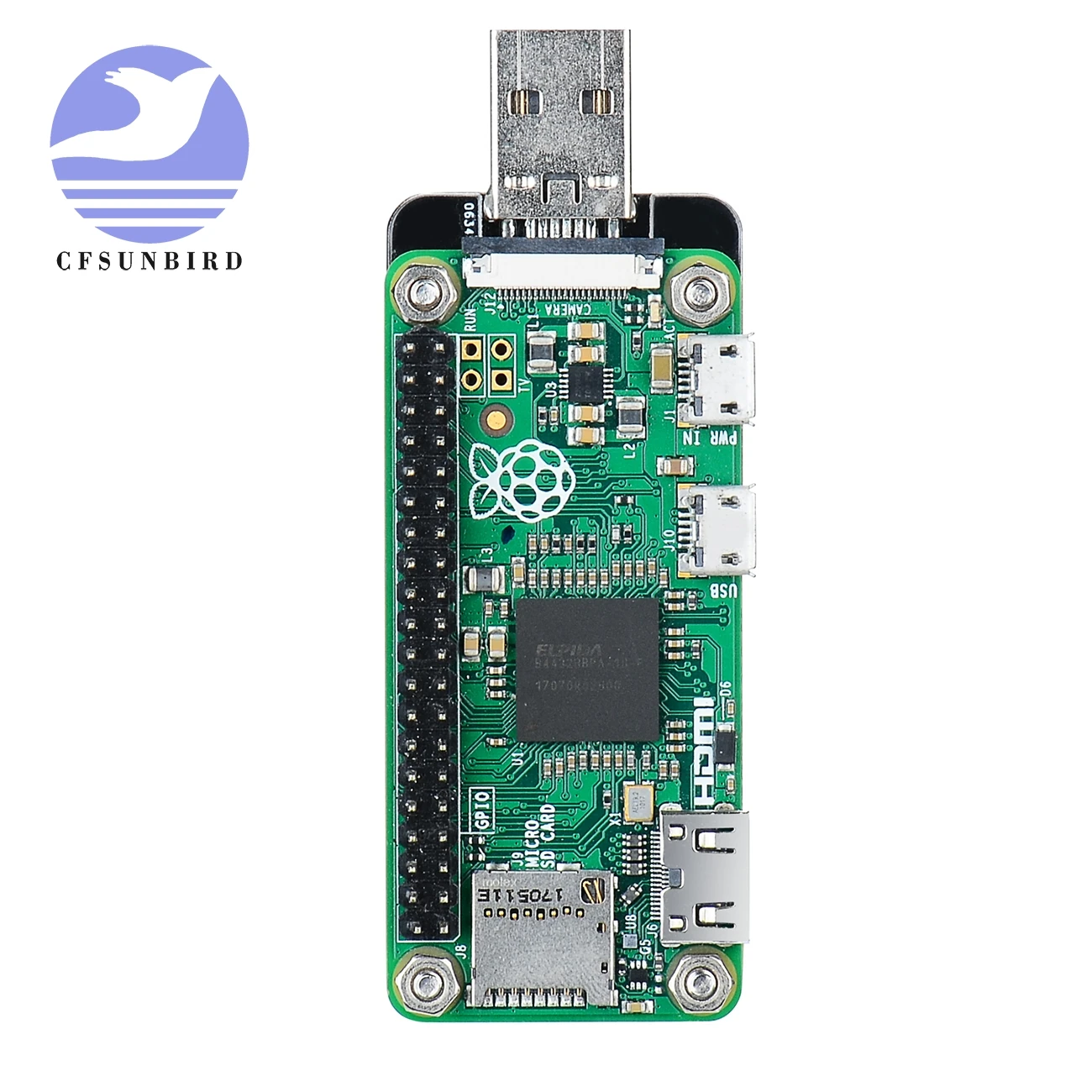 Raspberry Pi Zero W Zero USB-A Плата USB разъем V1.1 RPi0 к U адаптер ...