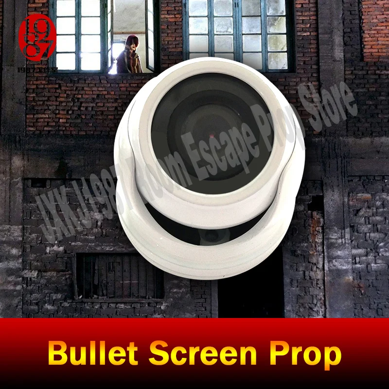Secret chamber room game prop bullet screen prop to get the clues from ...