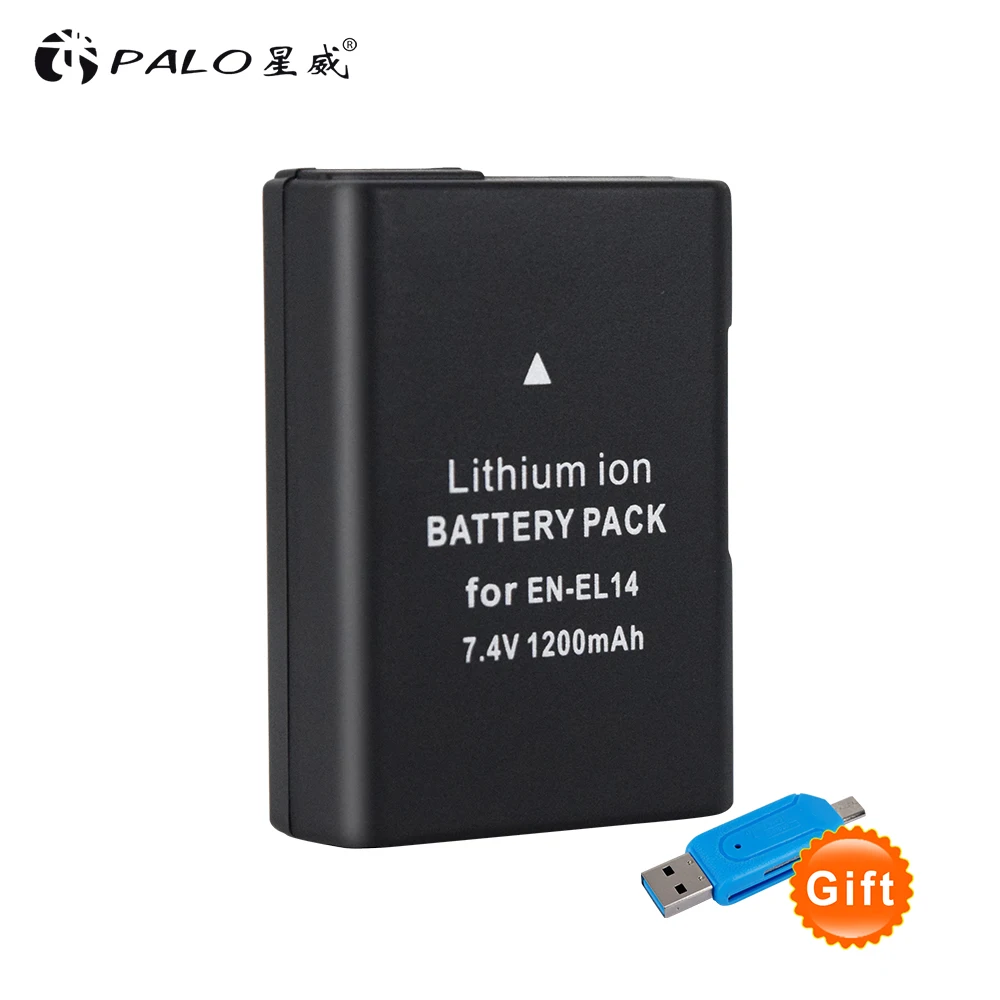 EL E14 ENEL1 EN EL14a EL14 1200mah 7.4v li ion digital battery pack for ...