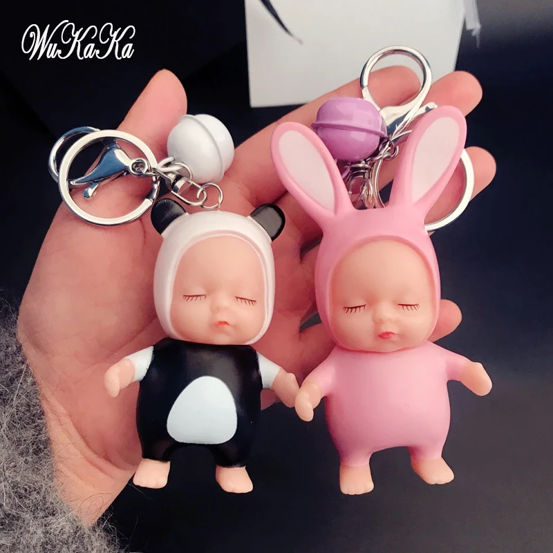 Wukaka Creactive Baby Keychain Couple Keyring Toy For Handbag Bag ...