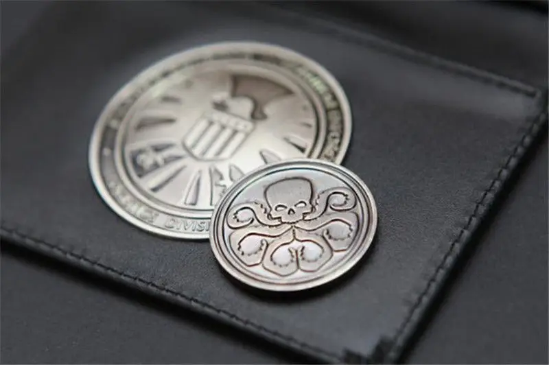 COOL AGENTS OF SHIELD BADGE HYDRA COIN SHIELD COIN METAL DOUBLE SIDED ...