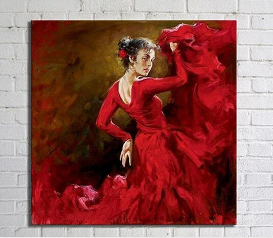 Art & Collectibles Digital Prints Beautiful Abstract Spanish Flamenco ...