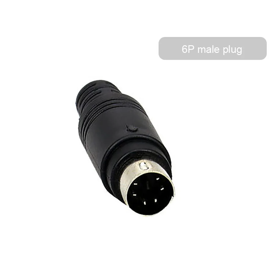 50pcs 6p Video Male Female Plug Socket Din 6pin S Terminal 6 Core Dc ...