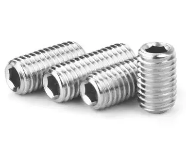 4pcs M6 Stainless Steel Concave End Set Screw Hex Headless Screws Bolt ...