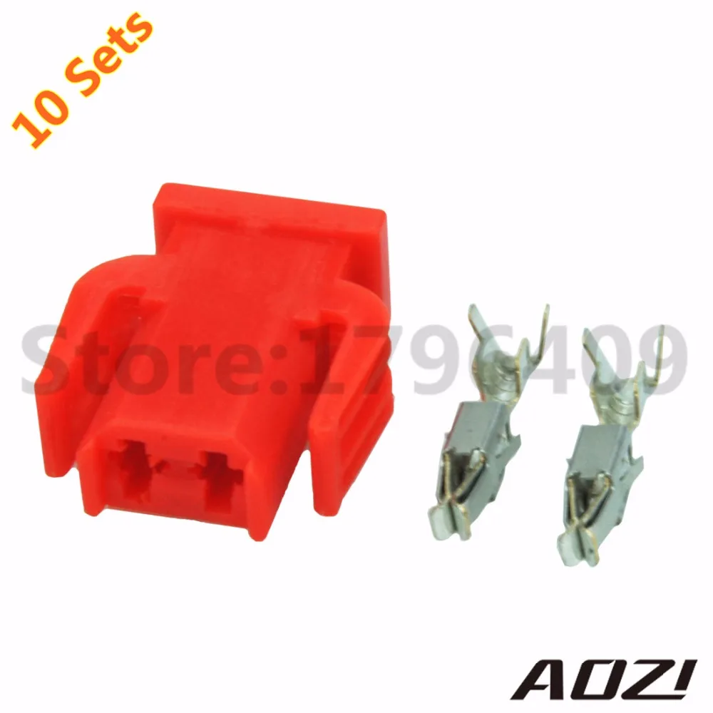 10 Sets Kit Plastic Electrical Connector 2 Pins With 2.8mm Series ...