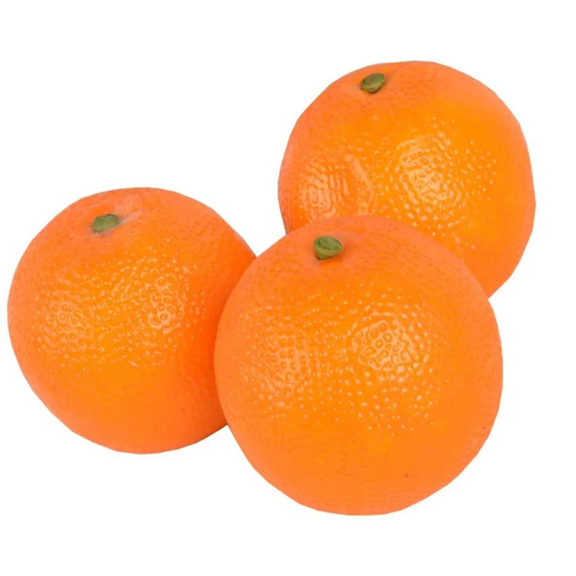 3pcs Orange Toy Market High Simulation Plastic Home Decor Garden House ...
