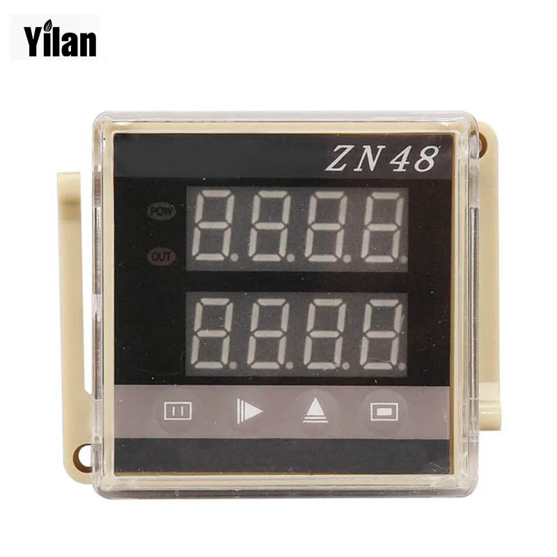 ZN48 Digital Double Row LED Display Time Relay Counter with 10 ...