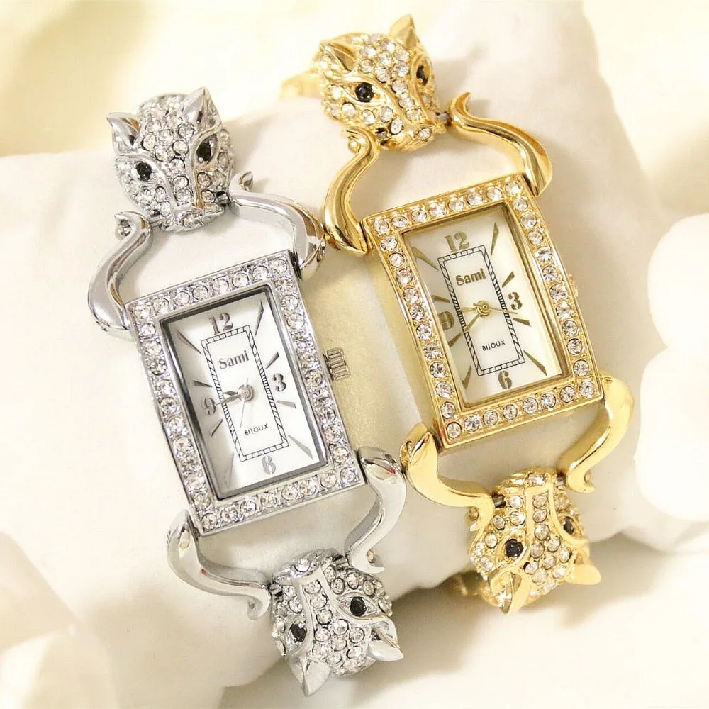 Leopard Watch Quartz Watch BS Brand Watch Luxury Lady Leopard Dress ...