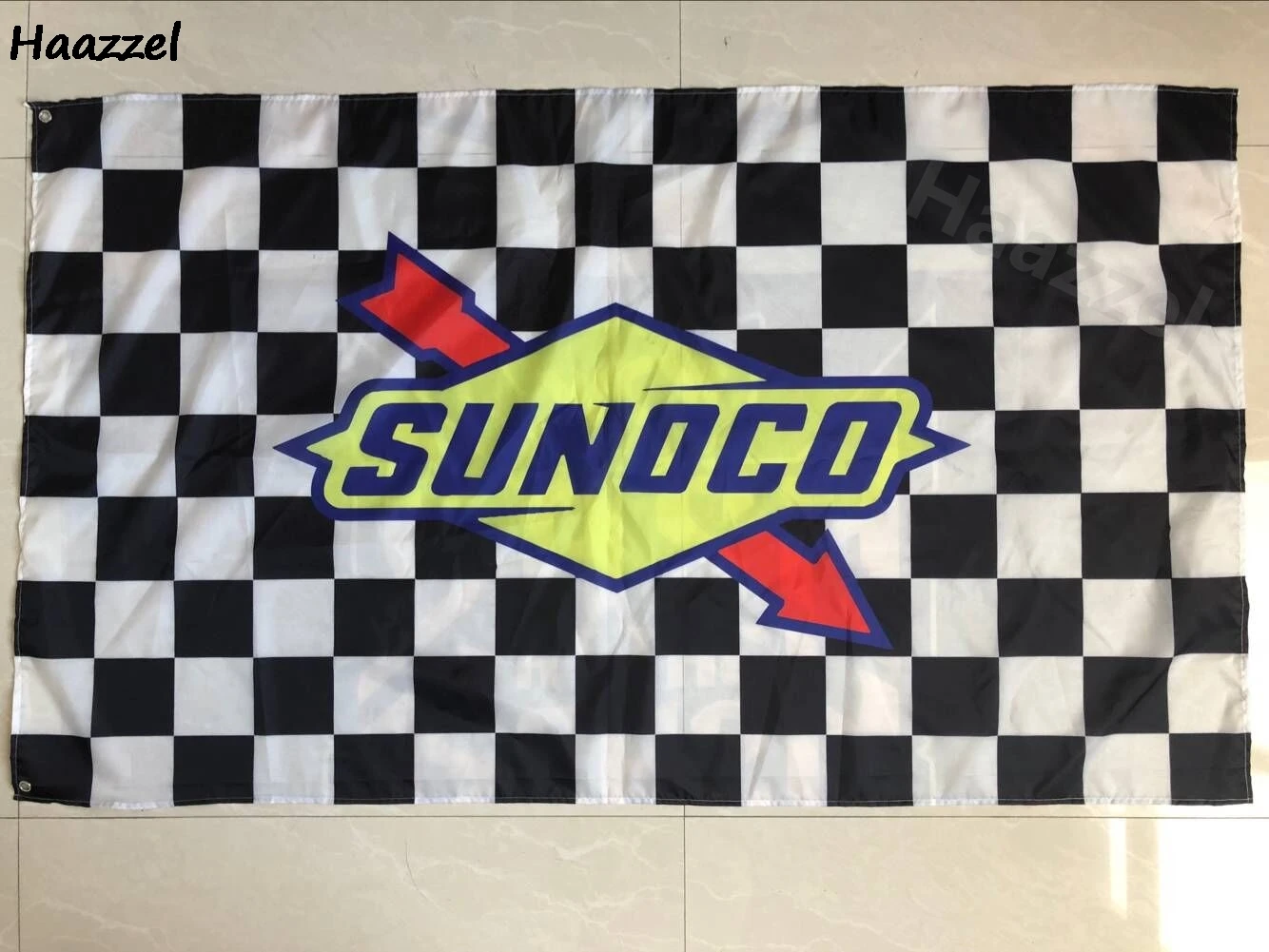 3ft x 5ft 3 x5ft Bobby Allison Autographed Sunoco Checkered Flag print ...