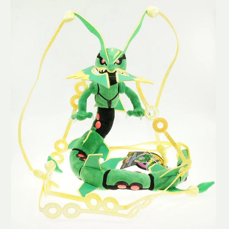 1pcs 2016 Mega Green Rayquaza Dragon Plush Toys 88cm Long Size Cotton Material In Stuffed