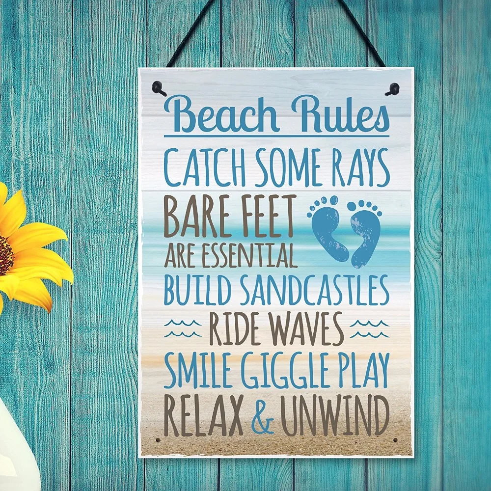 Meijiafei Beach Rules Seaside Nautical Shabby Chic Hanging Bathroom