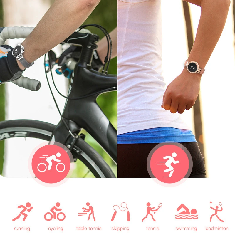 Luxury IP68 Smart Watch Sleep Heart Rate Monitor Calorie Sedentary ...