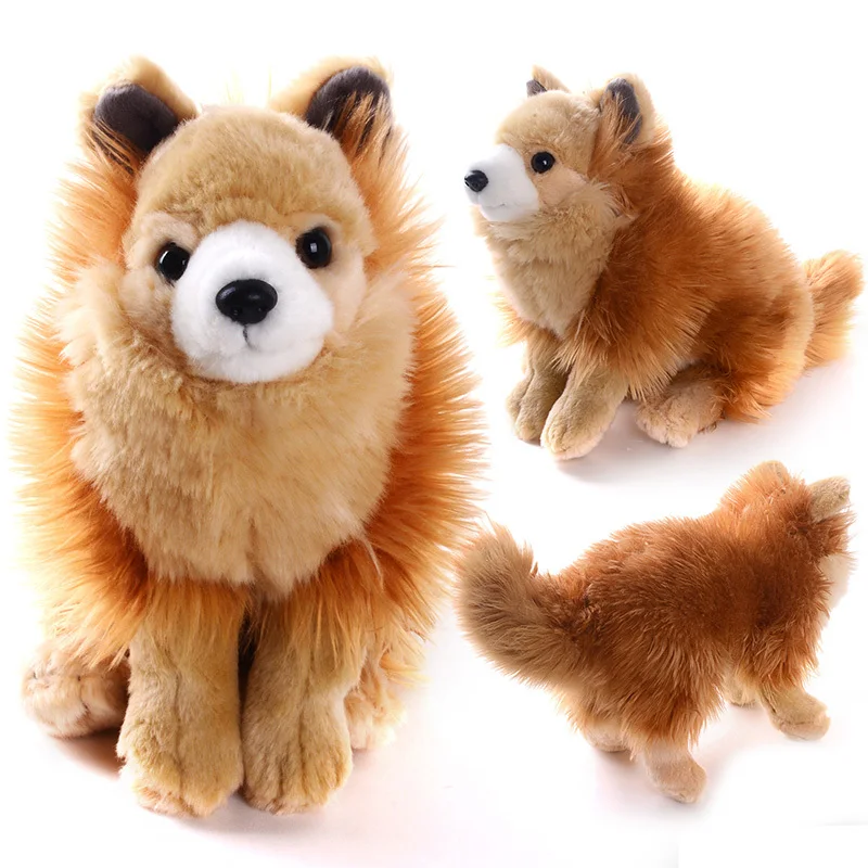 Cute Plush Doll Simulation Golden Yellow Jackal Wolf Toys Baby Kids ...