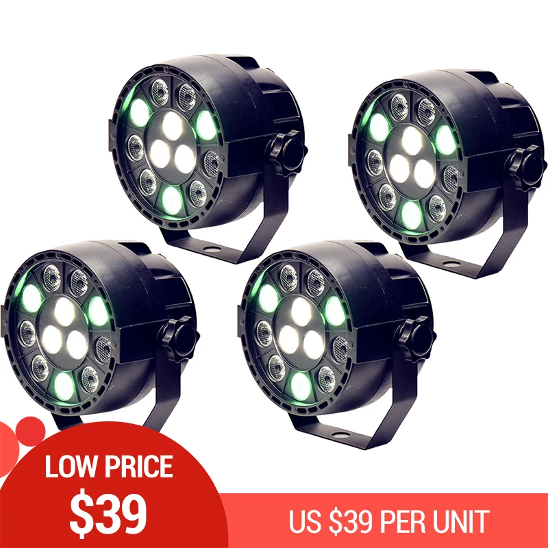 4Pcs/Lot High quality 12 Led Par Stage Light LED RGBW DMX Dream Colour ...