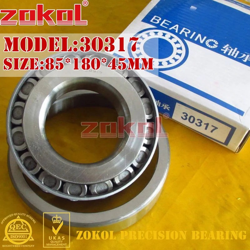 ZOKOL bearing 30317 7317E Tapered Roller Bearing 85*180*45mm|Shafts ...