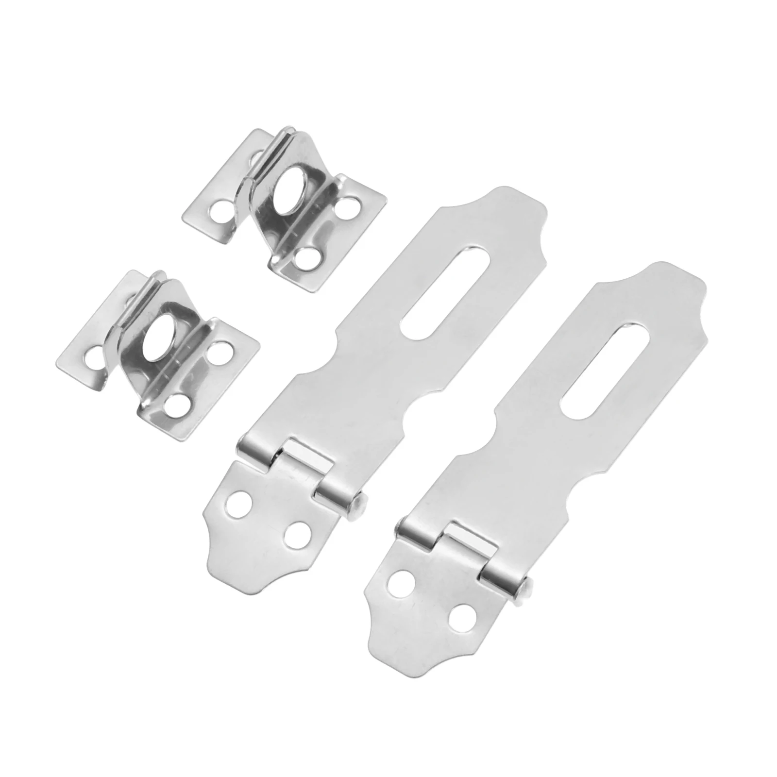 DRELD 2Pcs 2.5 Inch Home Drawer Door Stainless Steel Padlock Latch Hasp ...