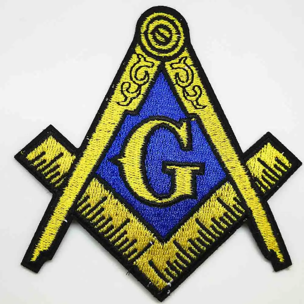 Free Mason Iron On Free mason Patch Embroidered Clothes Ruler Patch For ...