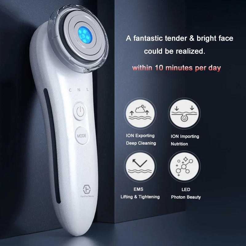 Facial Massager Microcurrent Face Lifting Face Cleansing Massager ...