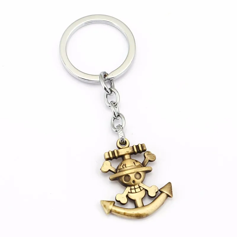 3 Colors One Piece Luffy Skull Pendants Keychain | One piece ...