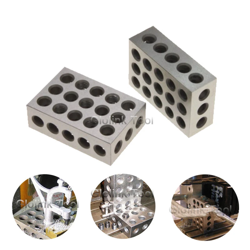 2pcs/set Hardened Steel Parallel Blocks 0.005" Precision Matched ...