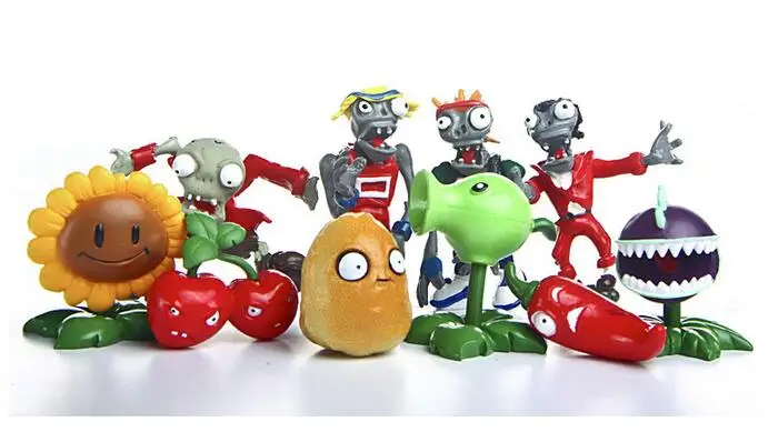 New 10pcs Cartoon Games Plants vs. Zombies Vegetable Sunflower Toys ...