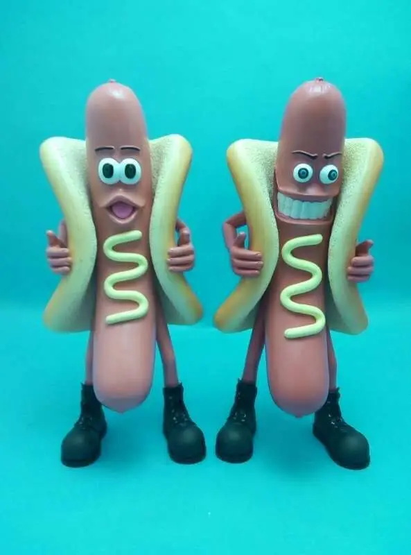30CM Toy Figurines Evil Hot Dogs PVC Action Figure Obscene Sausage ...