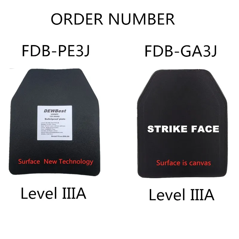 DEWBest NIJ Level IIIA Bulletproof Panel/Level 3A Stand Alone Ballistic ...