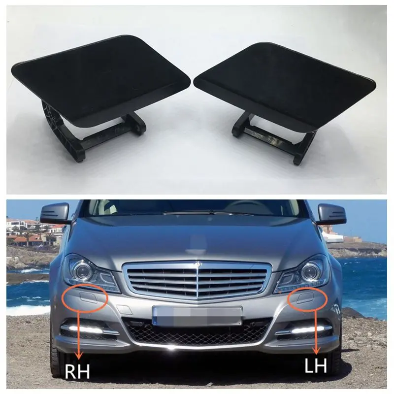 For Mercedes Benz C Class W204 AMG 2011 2014 Front Bumper Washer Nozzle ...