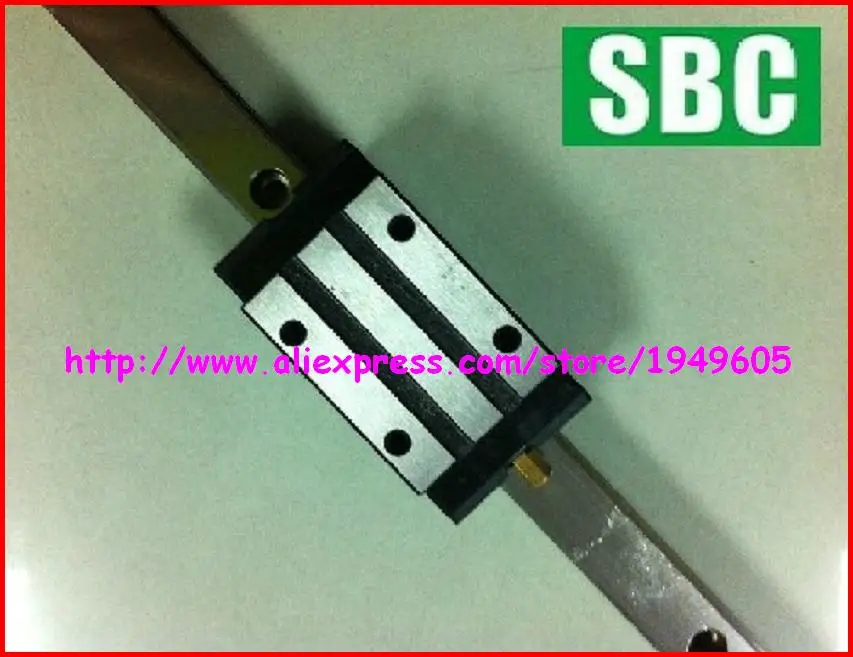 Korea SBC linear guide 1pc SBG25SL block match with 1pc 500mm length ...
