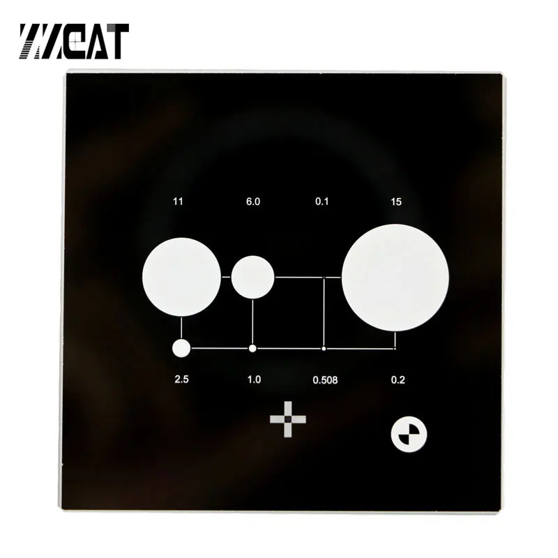 Optical Glass Calibration Board 63x63mm Correction Sheet Microscope ...