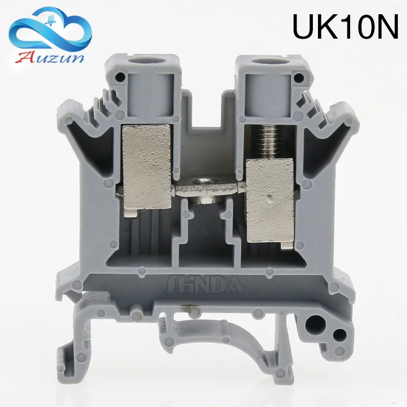 El terminal de voltaje UK 10N está forrado con 10 terminales de riel de ...