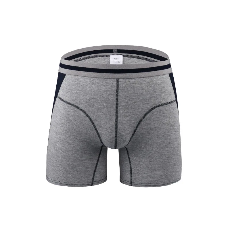 2Pcs/lot underwear men long boxers Brand Sexy Tight Breathable Male ...