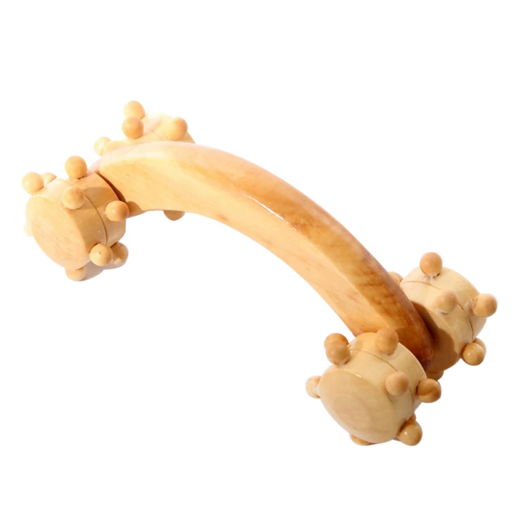 Wooden Massage Roller Massager Acupressure Roller Wooden Roller Body Neck Shoulder Muscle