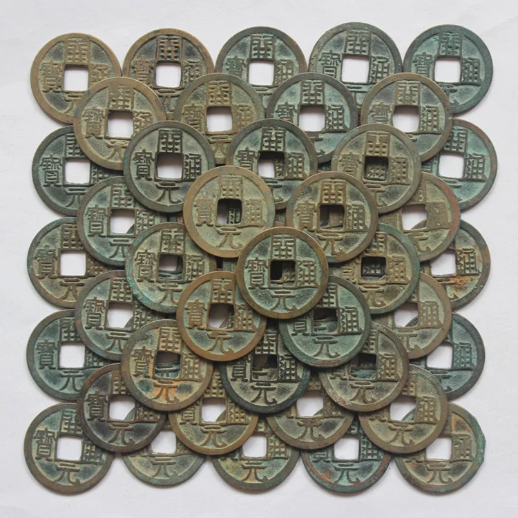 Aqumotic Tang Dynasty coins ancient coins Genuine collection Kaiyuan ...