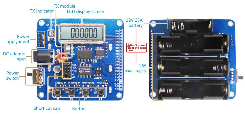 2 комплекта ASK передатчик TX STX882+ ASK приемник RX SRX882+ медная ...