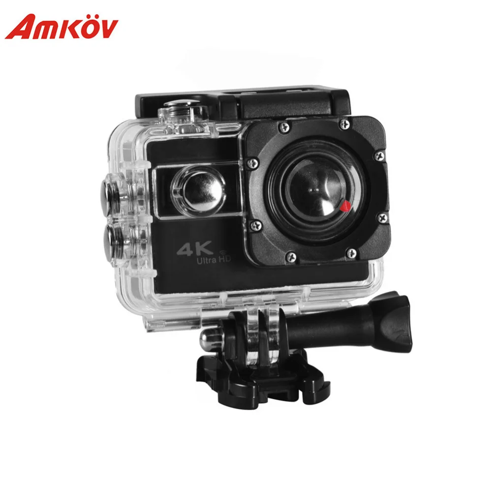 AMKOV Mini DV Wifi Camera Action Camera 4K 2'' Wide Angle & 6 Glass ...