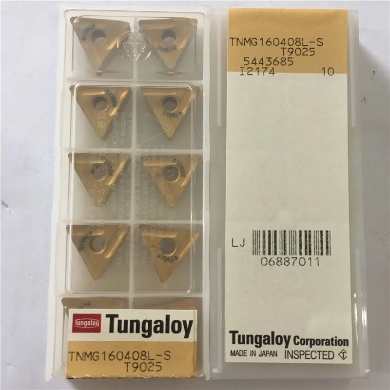 TNMG160408L S T9025 original TUNGALOY carbide insert turning tool 10pcs ...