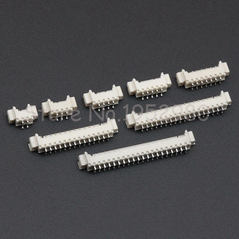 100PCS-1-25mm-Connector-Horizontal-Type-Straight-Pin-Female-JST-Socket ...