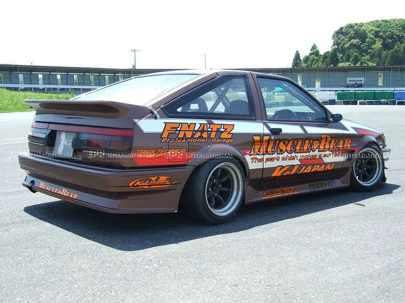 FRP Bumper For Toyota AE86 Levin MBT2 Style Glass Fiber Rear Bumper ...