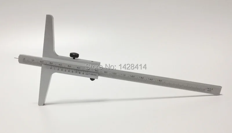 150mm stainless steel depth vernier caliper with needle point Depth ...