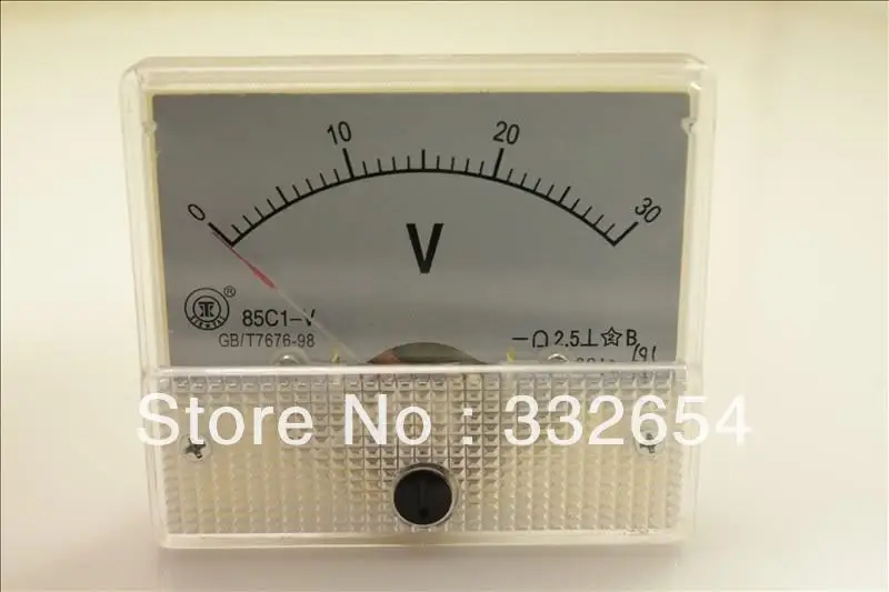 0 30 볼트 DC 아날로그 볼트 Voltage Panel Meter 전압계|panel meter voltmeter|panel ...