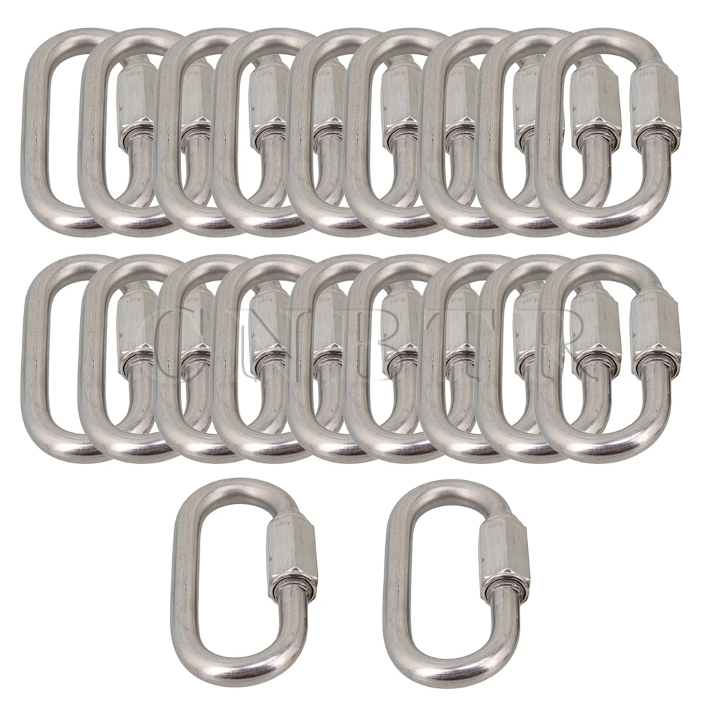 CNBTRSilver 59x29mm Multifunctional 304 Stainless Steel D ring ...