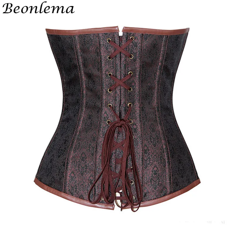Beonlema Steampunk Corset Vintage surbuste Corselet Bustiers métal ...