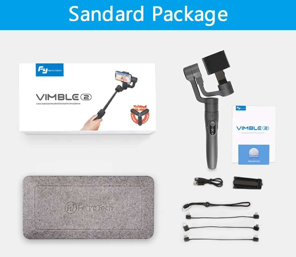 Feiyutech Vimble 2 3-осевой шарнирный стабилизатор для смартфона карданный стабилизатор с ...
