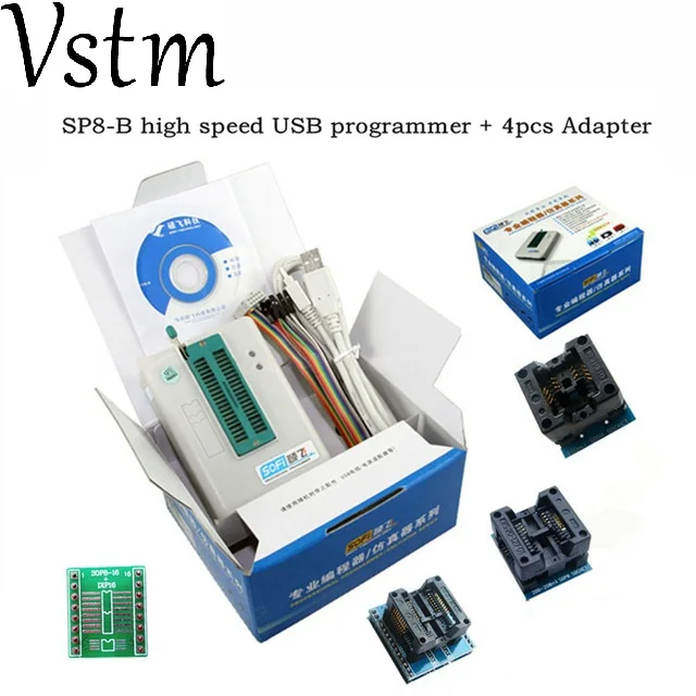 Hot!!sofi Sp8-b High Speed Usb Programmer+4cs Adapter (93/24/25/br90 ...