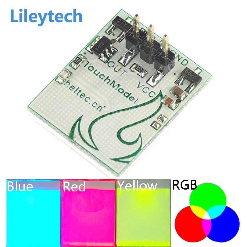 Blue Red Yellow RGB Color Capacitive Touch Switch Button Module 2.7V 6V ...